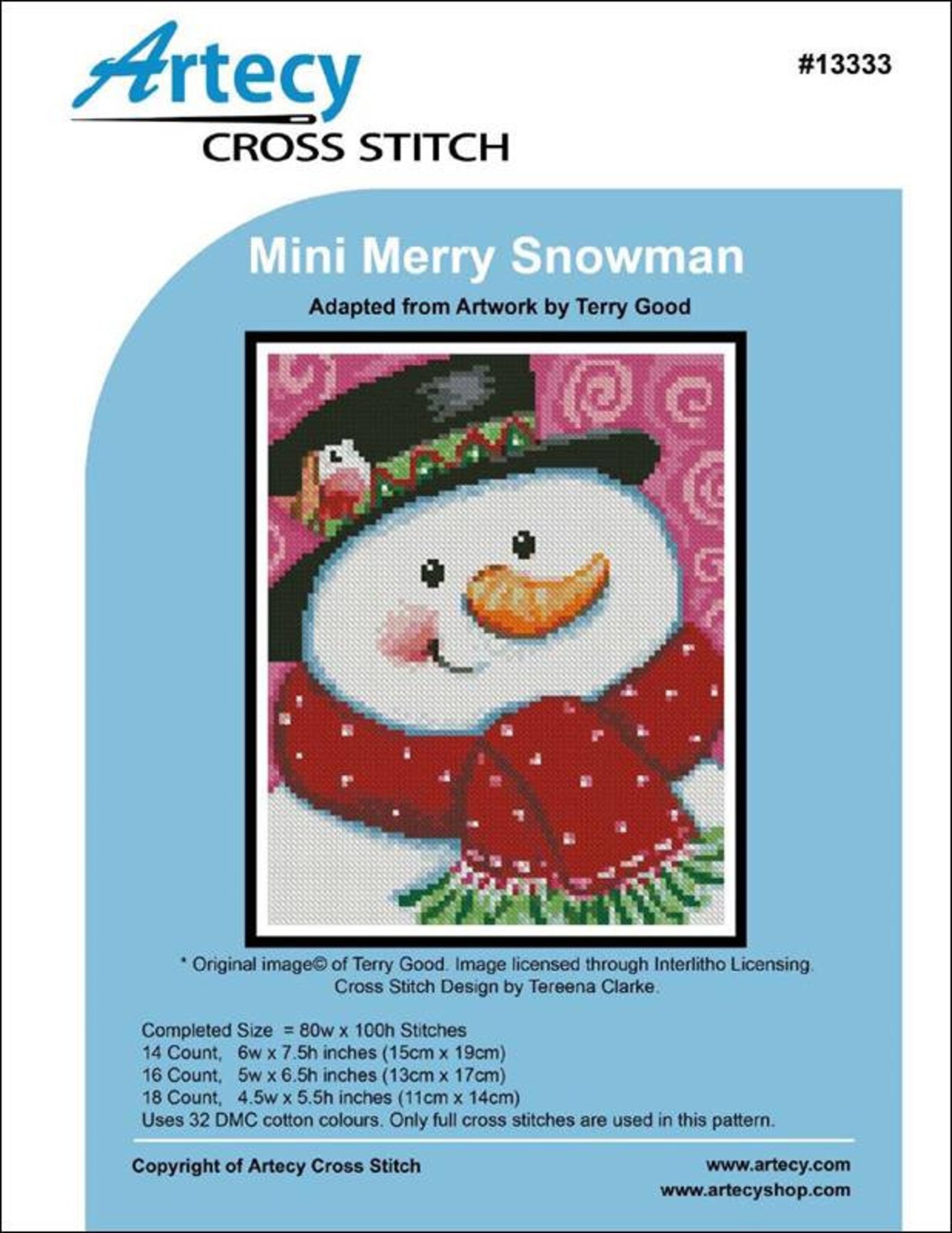 Mini Merry Snowman Counted Cross Stitch Pattern - Etsy