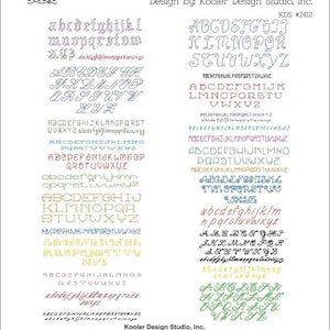 Backstitch Alphabets Counted Cross Stitch Pattern - Etsy