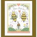 Bee Joyful Counted Cross Stitch Pattern by Imaginating - Etsy