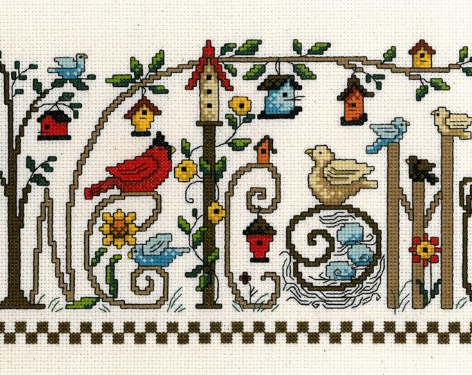 Every Bird Welcome Counted Cross Stitch Choice of Kit or Pattern - Etsy