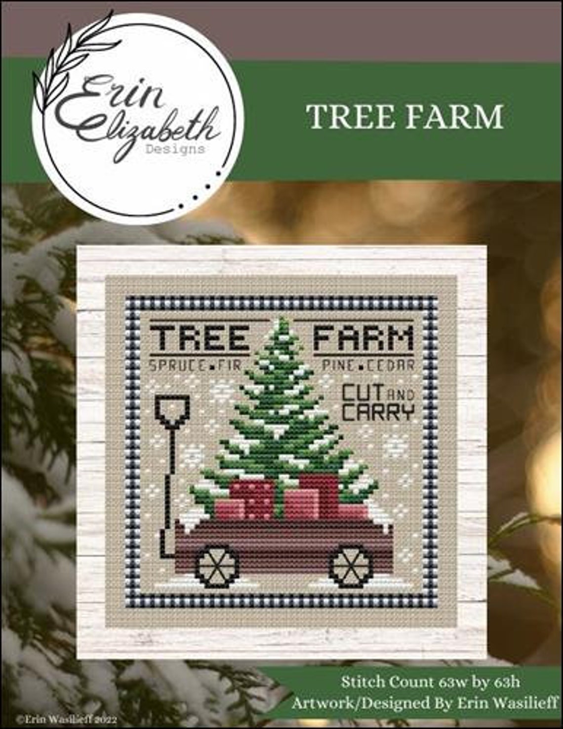 Tree Farm Counted Cross Stitch Pattern - Etsy