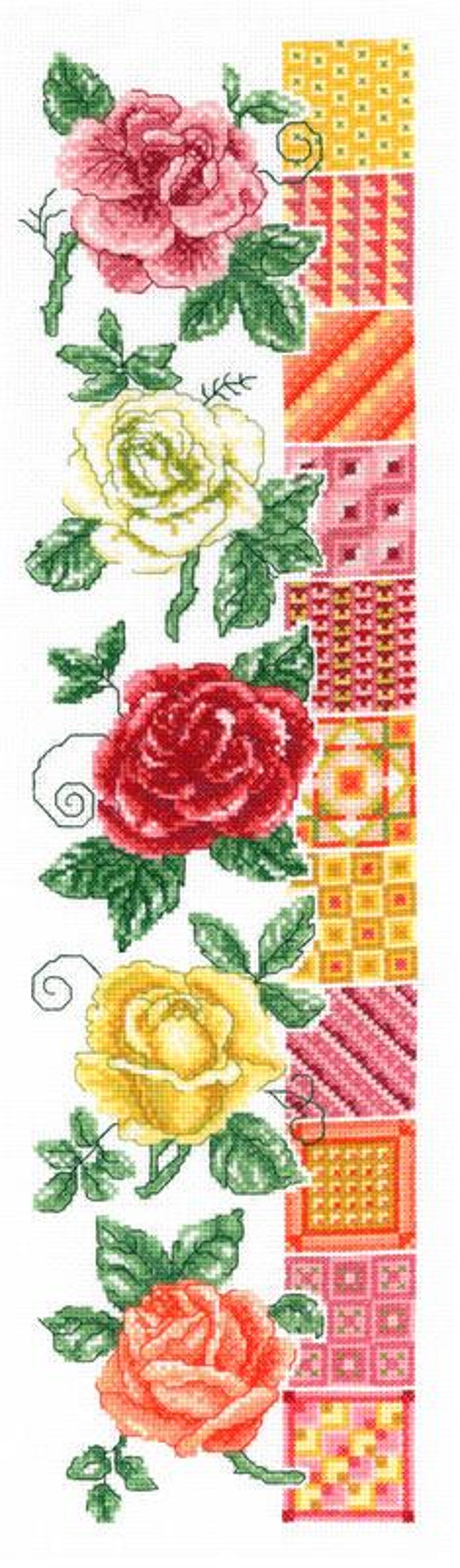 Rose Quilts Counted Cross Stitch Pattern - Etsy