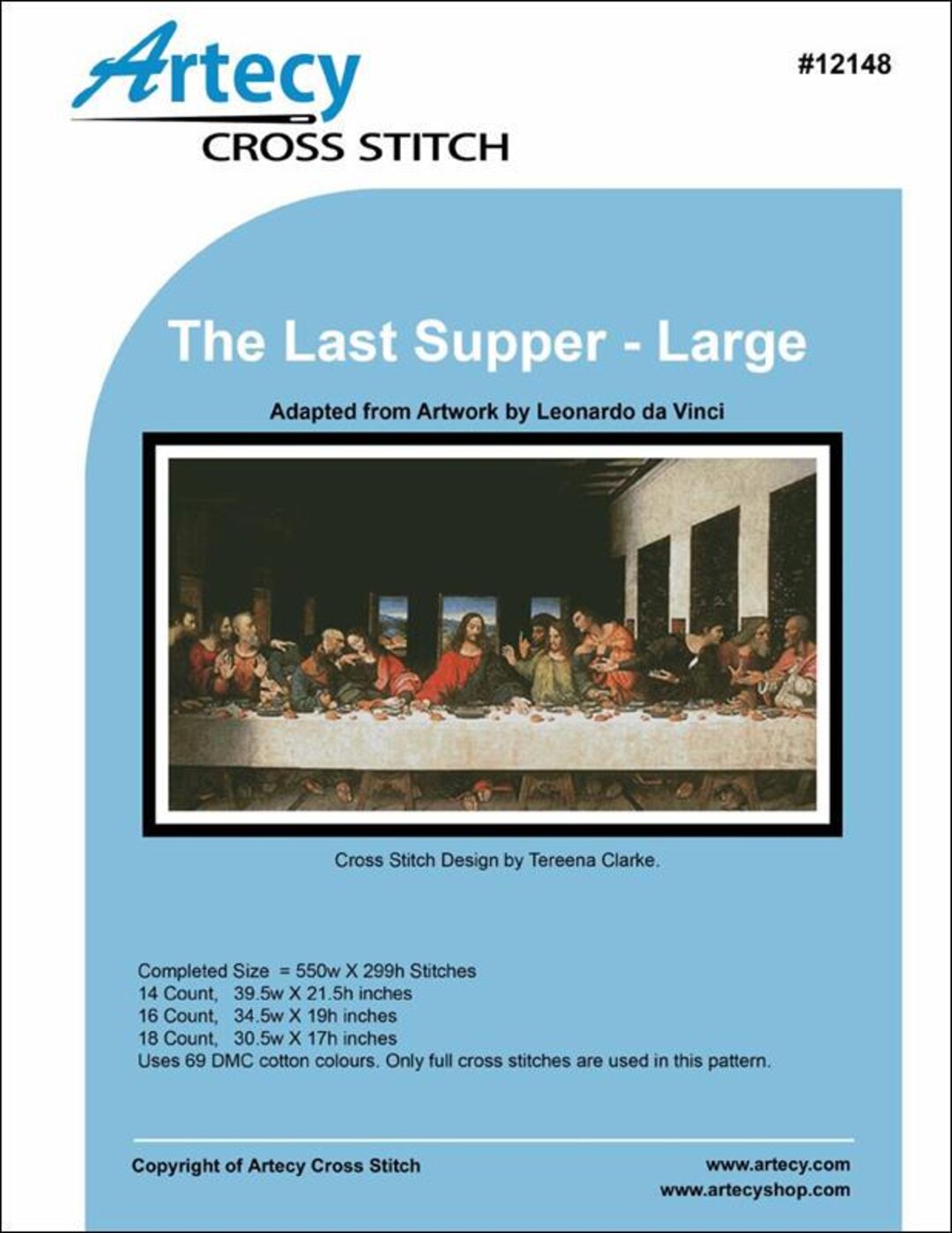 The Last Supper (large) Counted Cross Stitch Pattern - Etsy