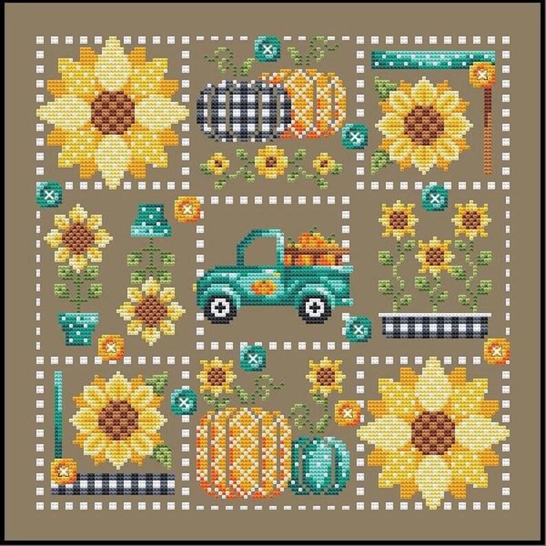 Autumn Blessings Counted Cross Stitch Pattern - Etsy