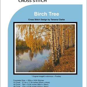 Birch Tree Counted Cross Stitch Pattern - Etsy