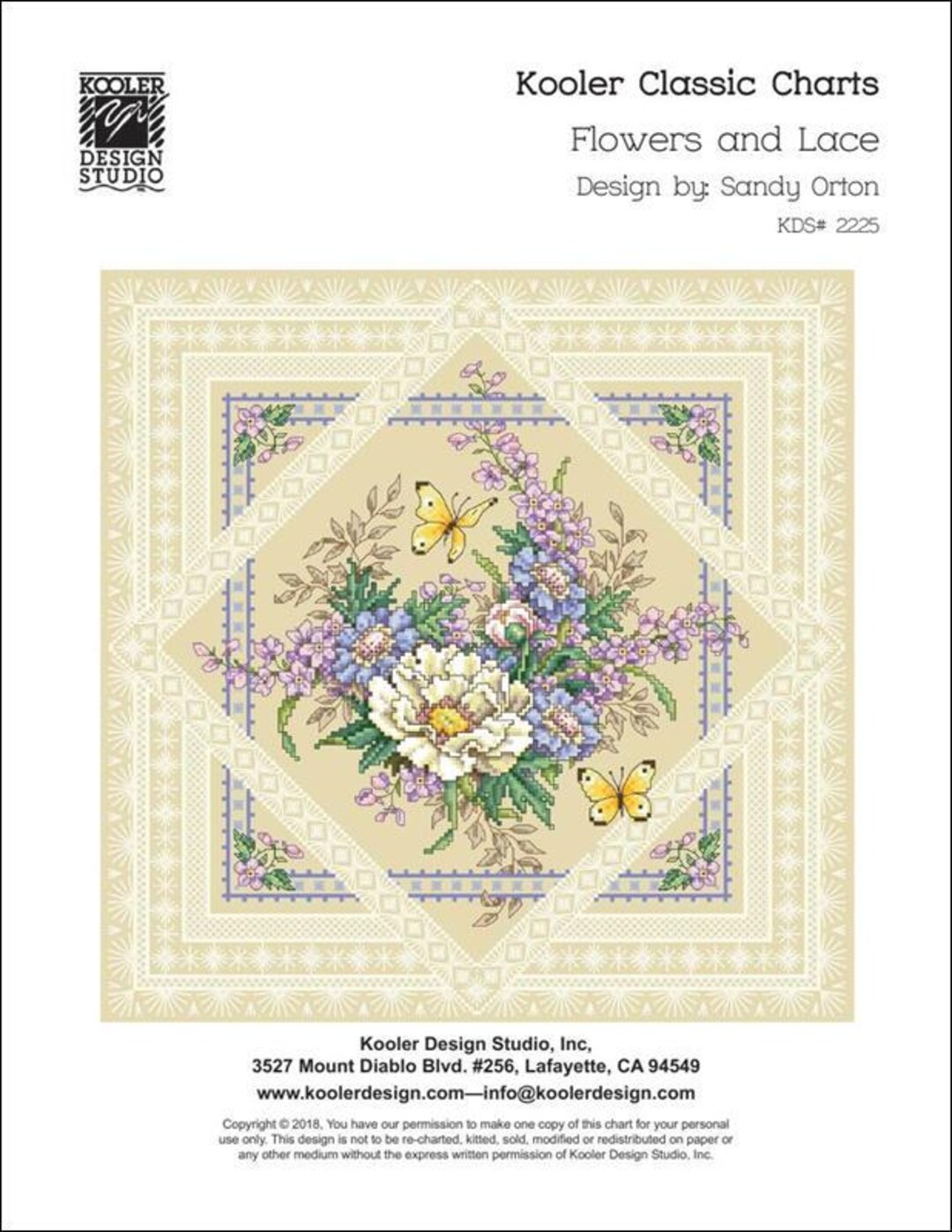 Flowers and Lace Counted Cross Stitch Pattern - Etsy