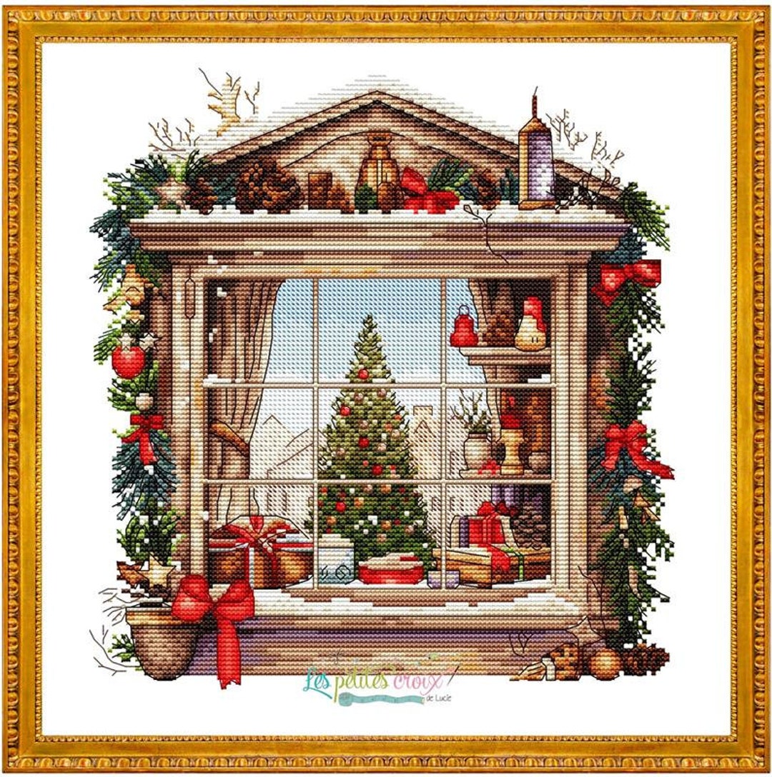 Christmas Window Counted Cross Stitch Pattern by Lea Petites Croix De ...
