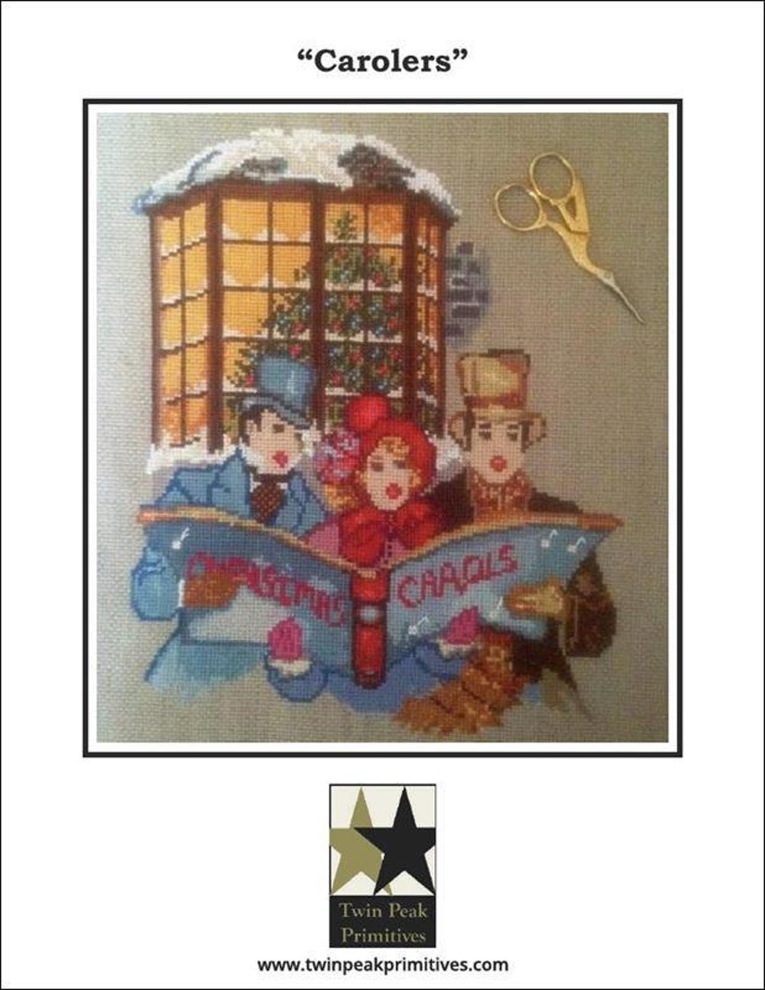 Carolers Counted Cross Stitch Pattern - Etsy