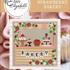 Strawberry Bakery Counted Cross Stitch Pattern - Etsy