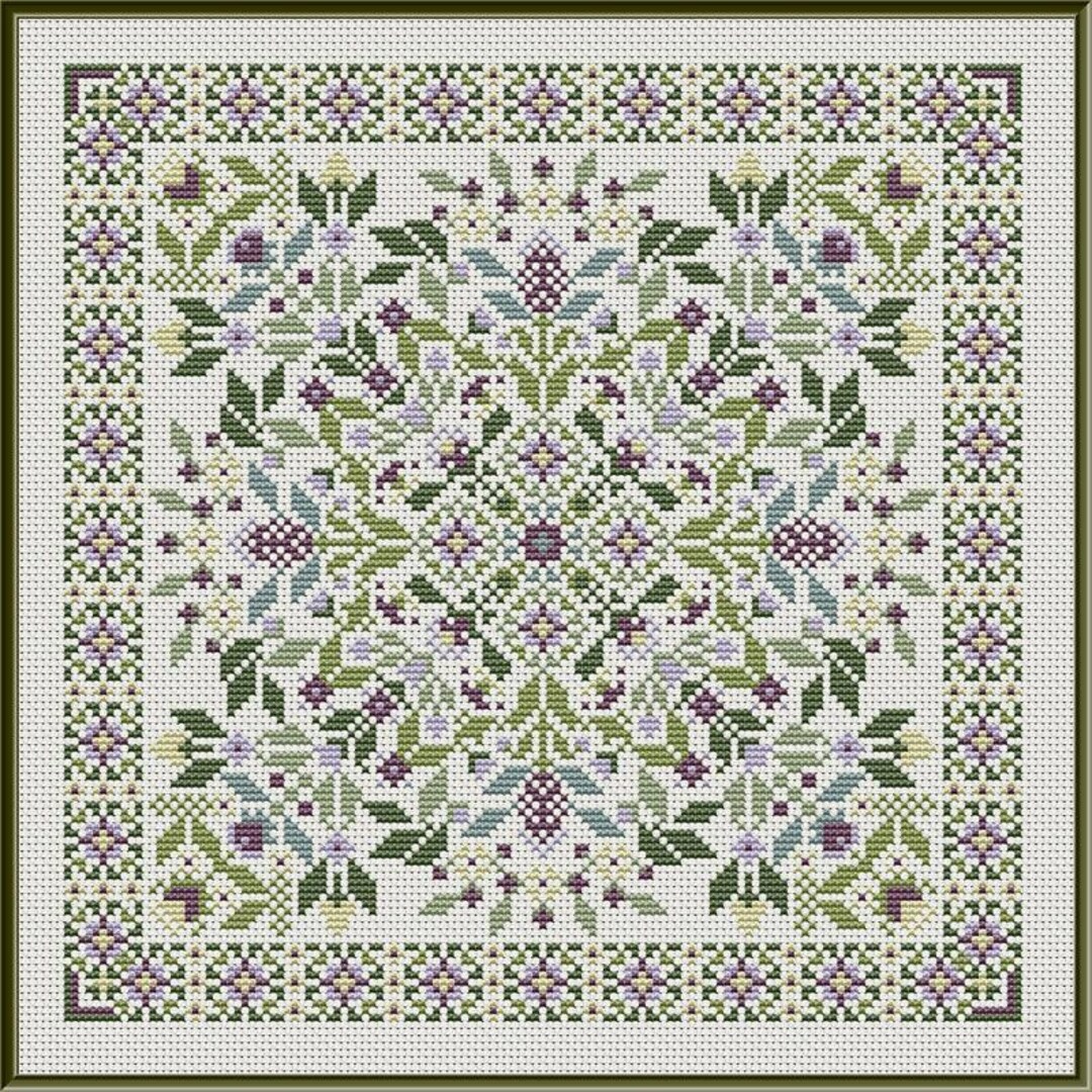 Lavender Sachet Counted Cross Stitch Pattern From Carolyn Manning - Etsy