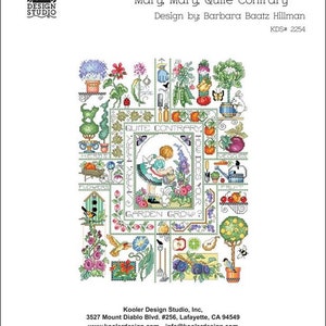 Mary, Mary, Quite Contrary Counted Cross Stitch Pattern - Etsy