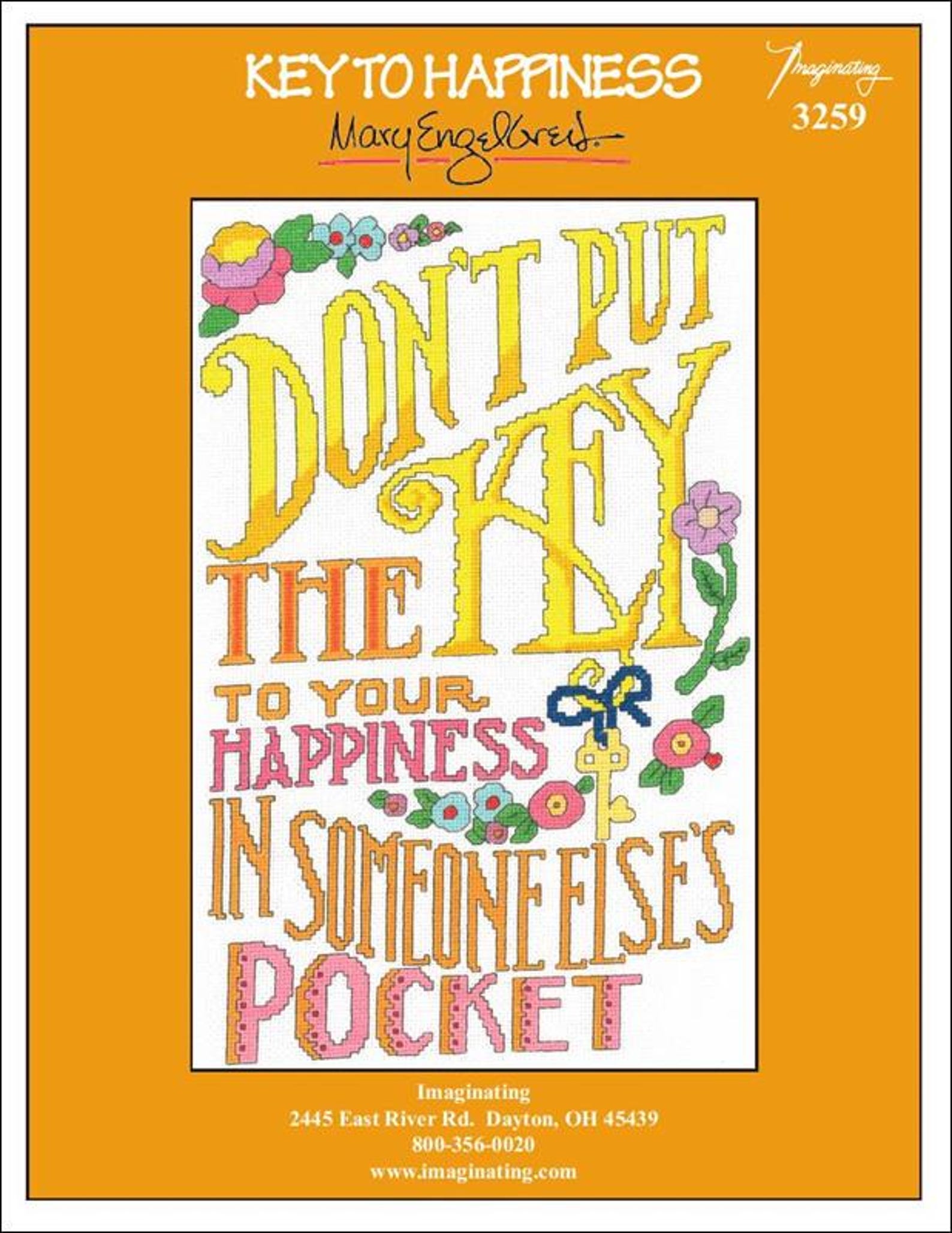 Key to Happiness Counted Cross Stitch Pattern by Imaginating - Etsy