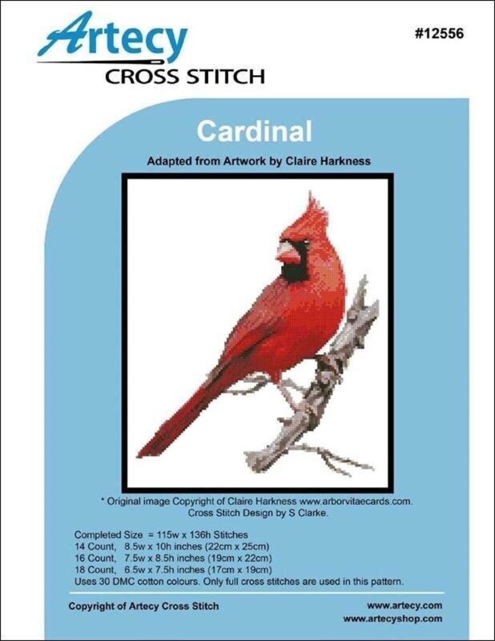 Cardinal Counted Cross Stitch Pattern - Etsy