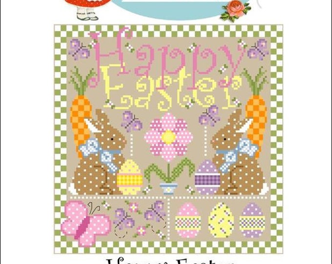 Happy Easter Counted Cross Stitch Pattern - Etsy