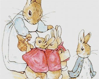 Beatrix Potter Peter Rabbit Cross Stitch Pattern Download PDF - Etsy