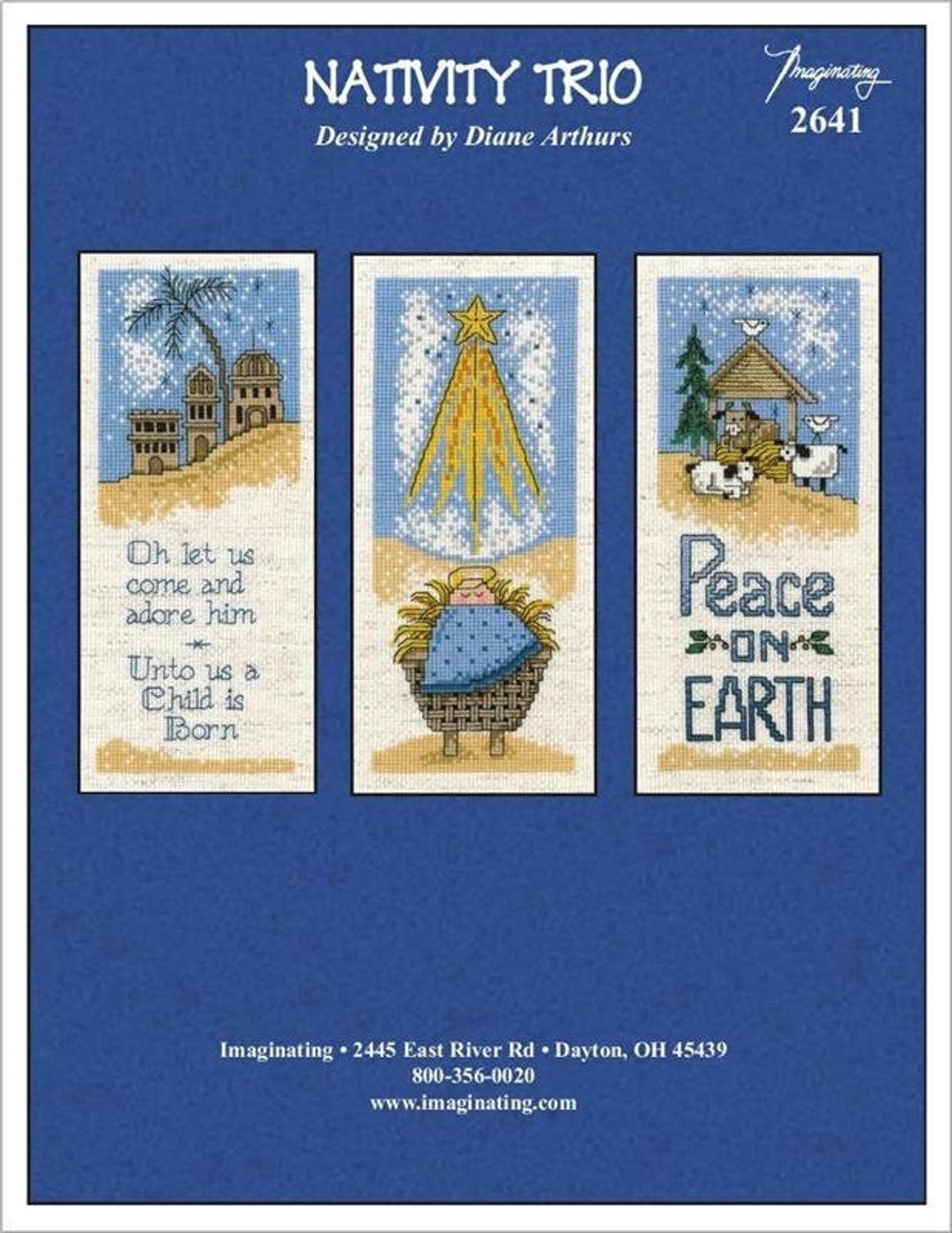 Nativity Trio Counted Cross Stitch Pattern - Etsy