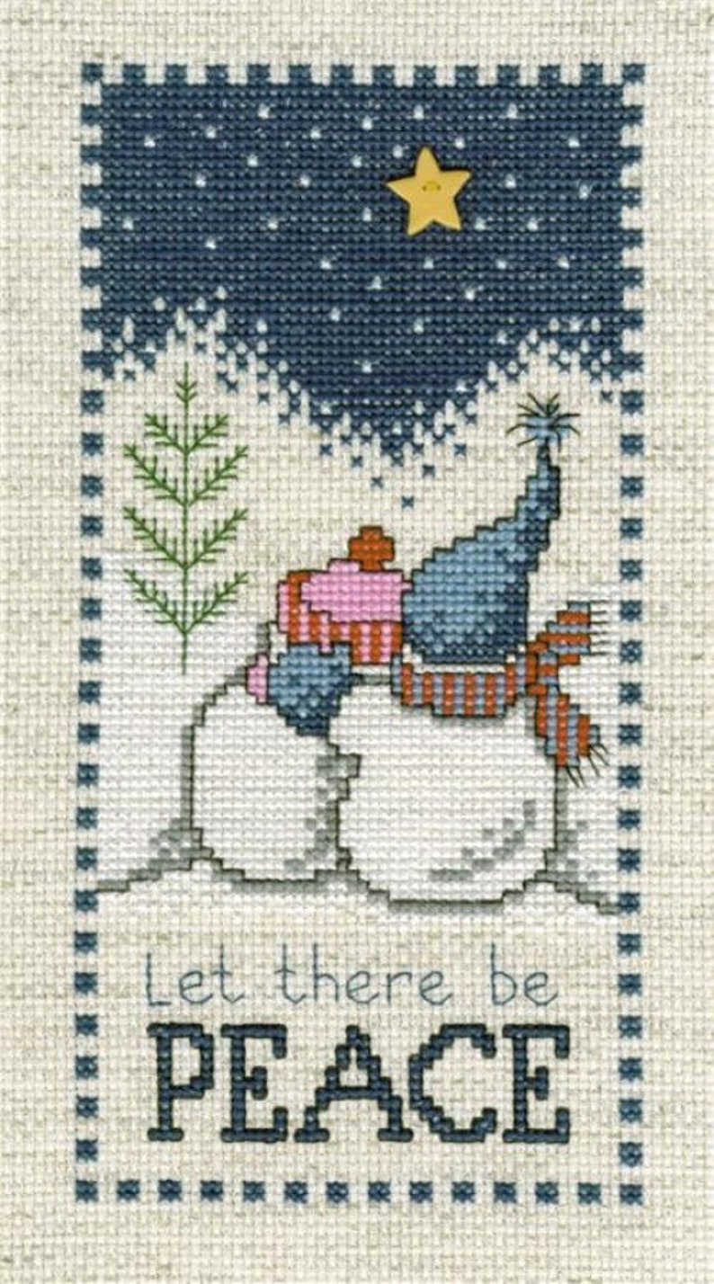 Let There Be Peace Counted Cross Stitch Pattern by Imaginating - Etsy