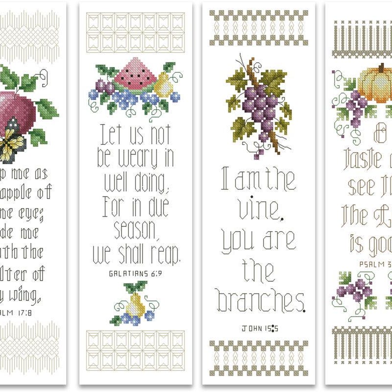 Bible Bookmark Cross Stitch - Etsy