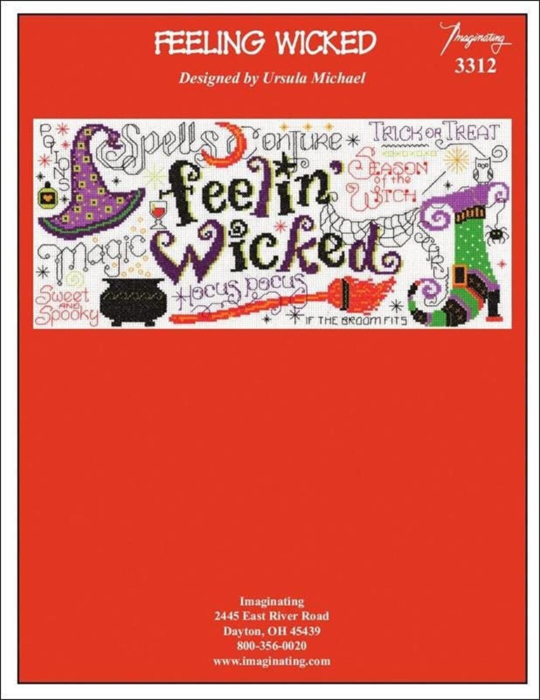 Feeling Wicked Counted Cross Stitch - Choice of Pattern Only or ...