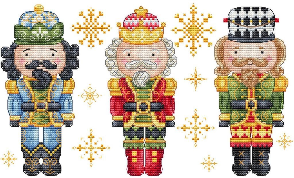 Nutcracker's Trio Counted Cross Stitch Pattern - Etsy