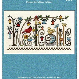 Every Bird Welcome Counted Cross Stitch Choice of Kit or Pattern - Etsy