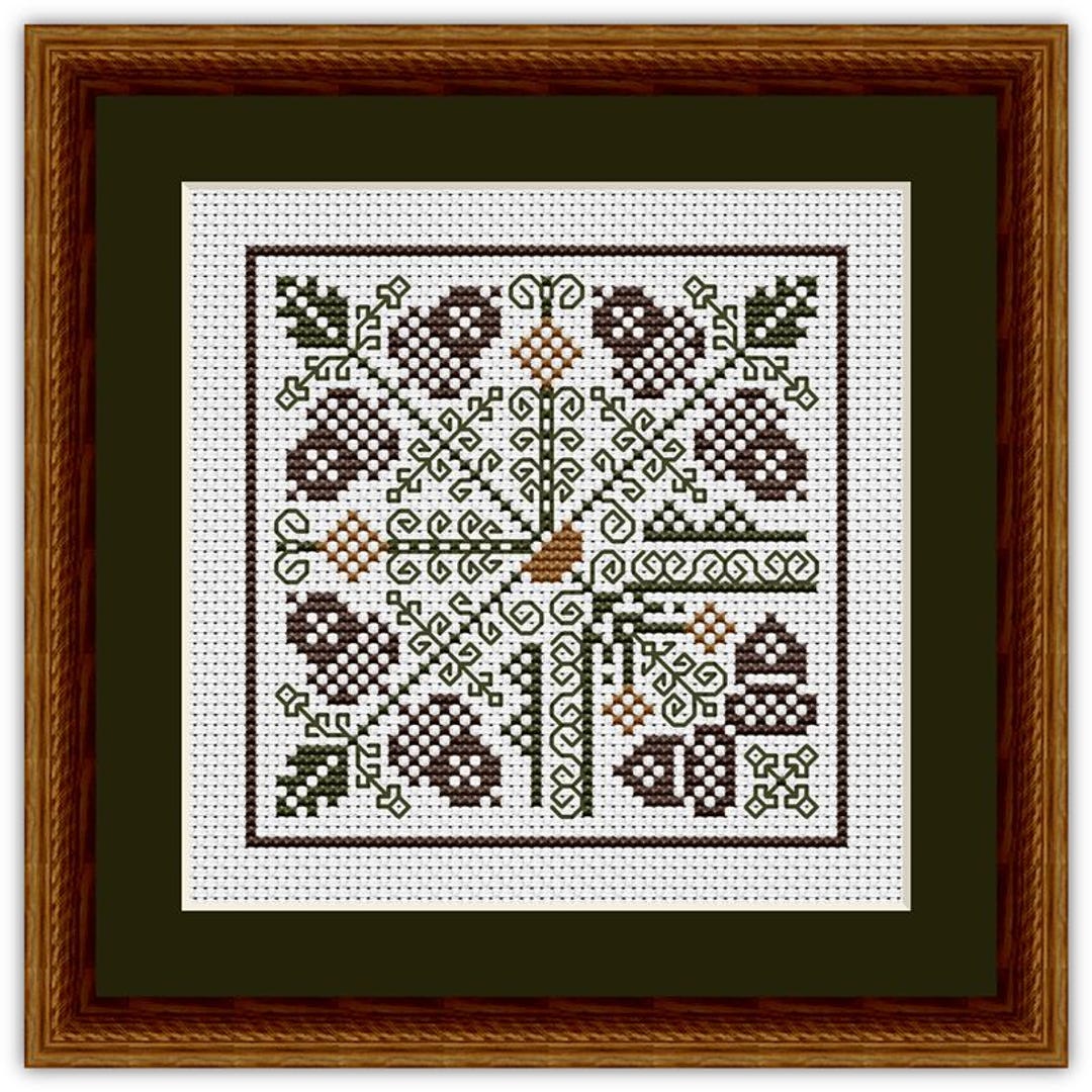 Acorn Corner Counted Cross Stitch Pattern - Etsy
