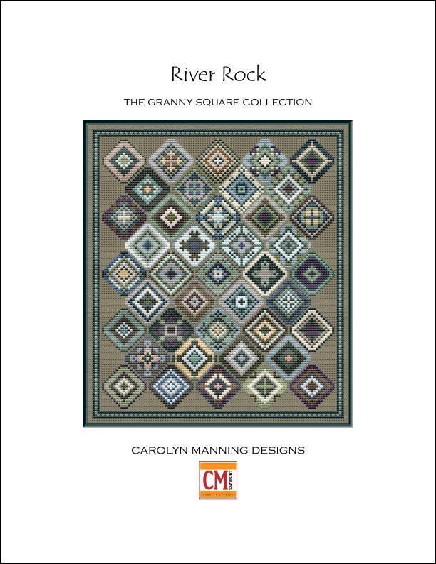 River Rock Counted Cross Stitch Pattern by Carolyn Manning - Etsy