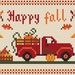 Happy Fall Counted Cross Stitch Pattern - Etsy