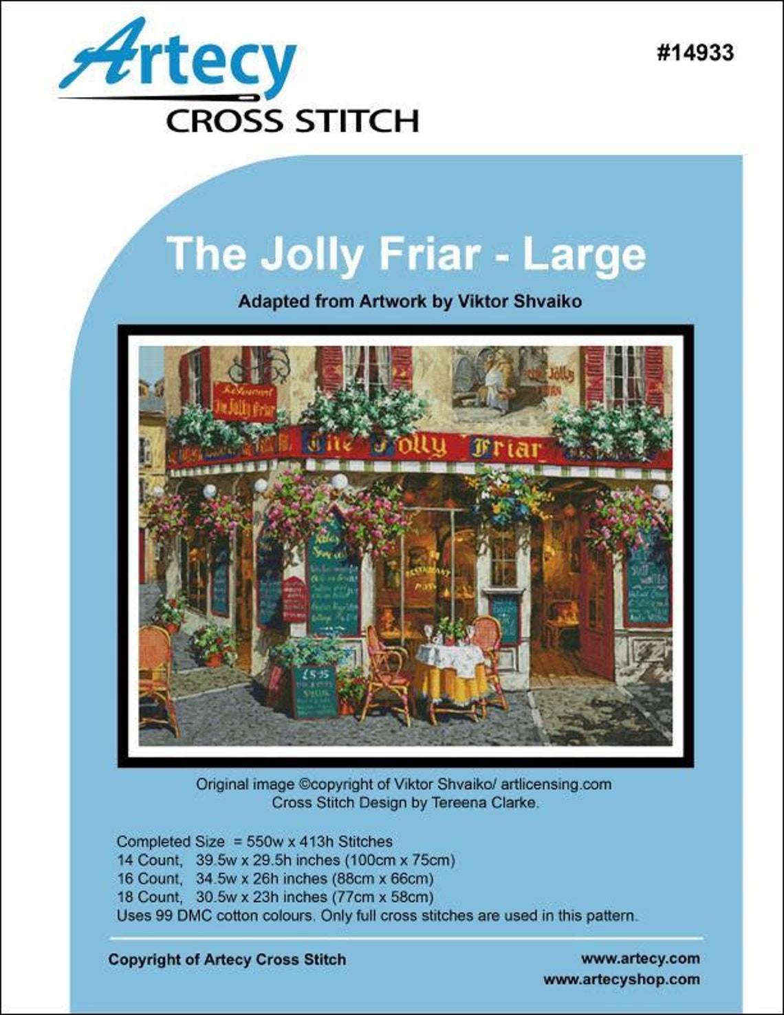 Choice of 2 Sizes - the Jolly Friar Counted Cross Stitch Pattern by ...