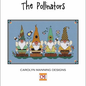 The Pollinators Gnomes Counted Cross Stitch Pattern by Carolyn Manning ...