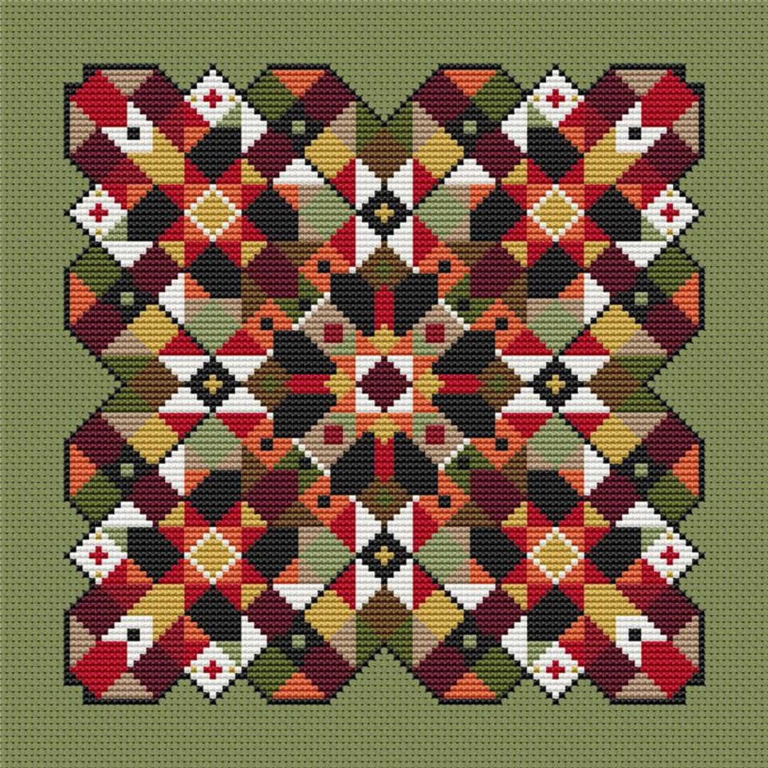 Red Lacewing Counted Cross Stitch Pattern by Carolyn Manning - Etsy