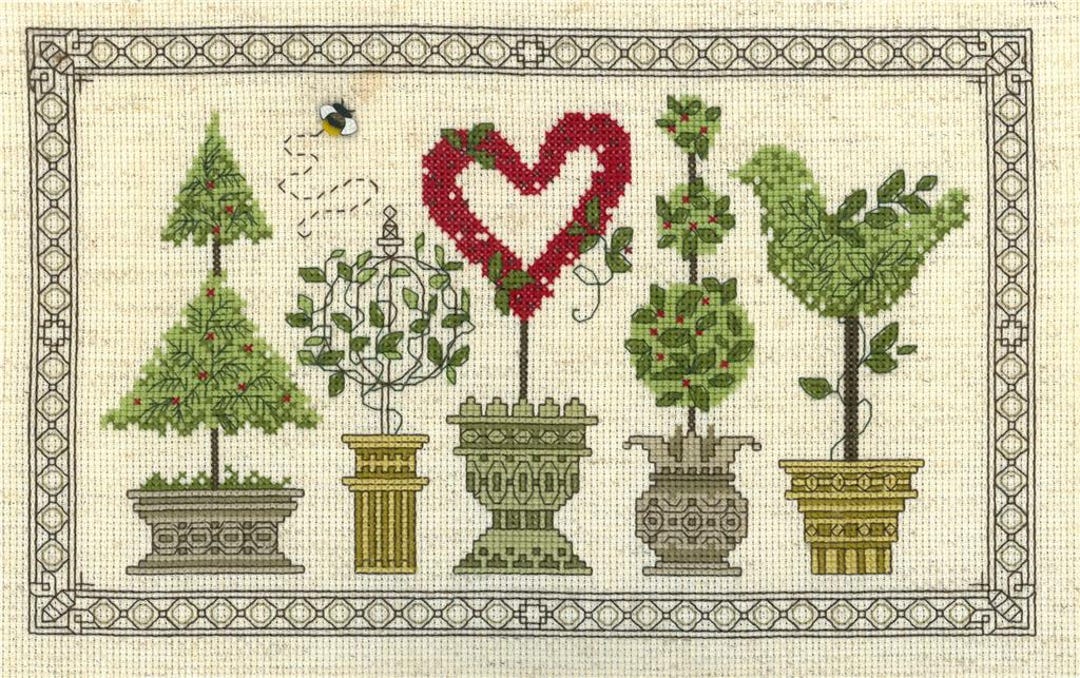Topiary Time Counted Cross Stitch Pattern - Etsy