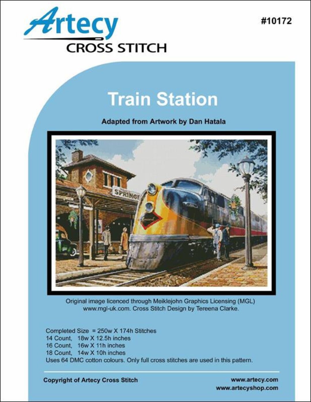 Train Station Counted Cross Stitch Pattern - Etsy