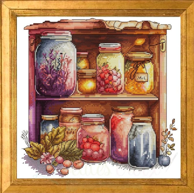 Rustic Kitchen Counted Cross Stitch Pattern - Etsy