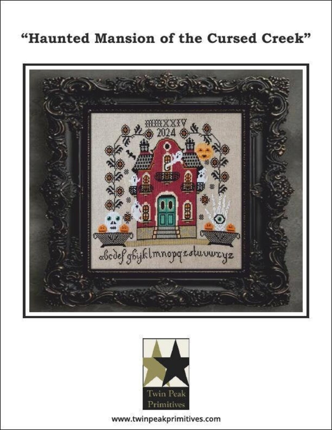 Haunted Mansion of the Cursed Creek Counted Cross Stitch Pattern - Etsy