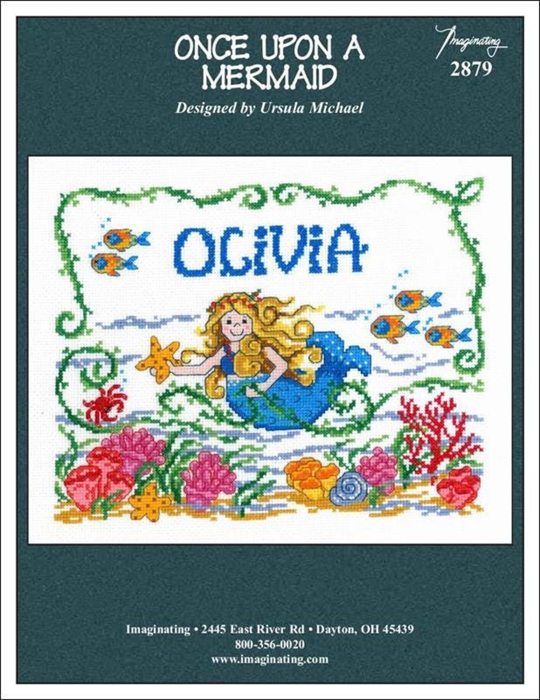 Once Upon a Mermaid Counted Cross Stitch Pattern - Etsy