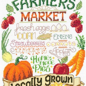 Farm Fresh Counted Cross Stitch Pattern by Imaginating - Etsy