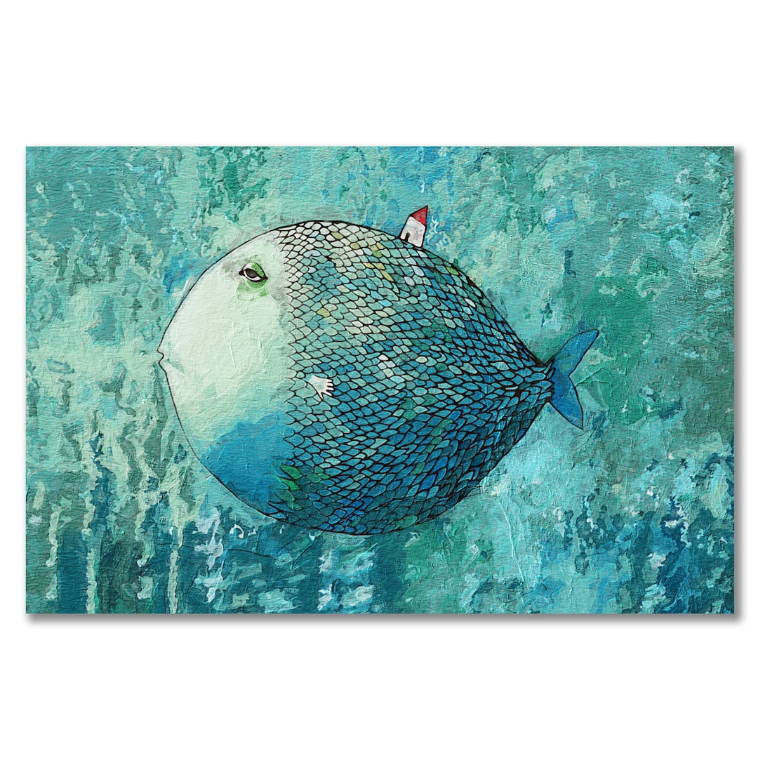 Paint by Numbers Kit Big Green Fish Painting Gifts for Her - Etsy UK