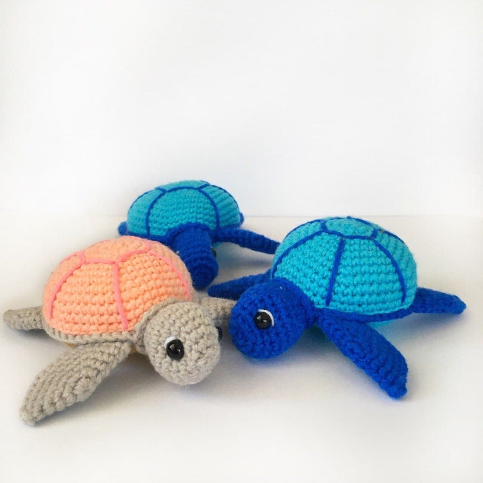 Crochet Pattern Blue Sea Turtle Turtle Amigurumi Baby Turtle - Etsy