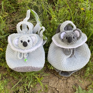Crochet Pattern Koala Rucksack, Crochet Pattern for Children’s Rucksack ...