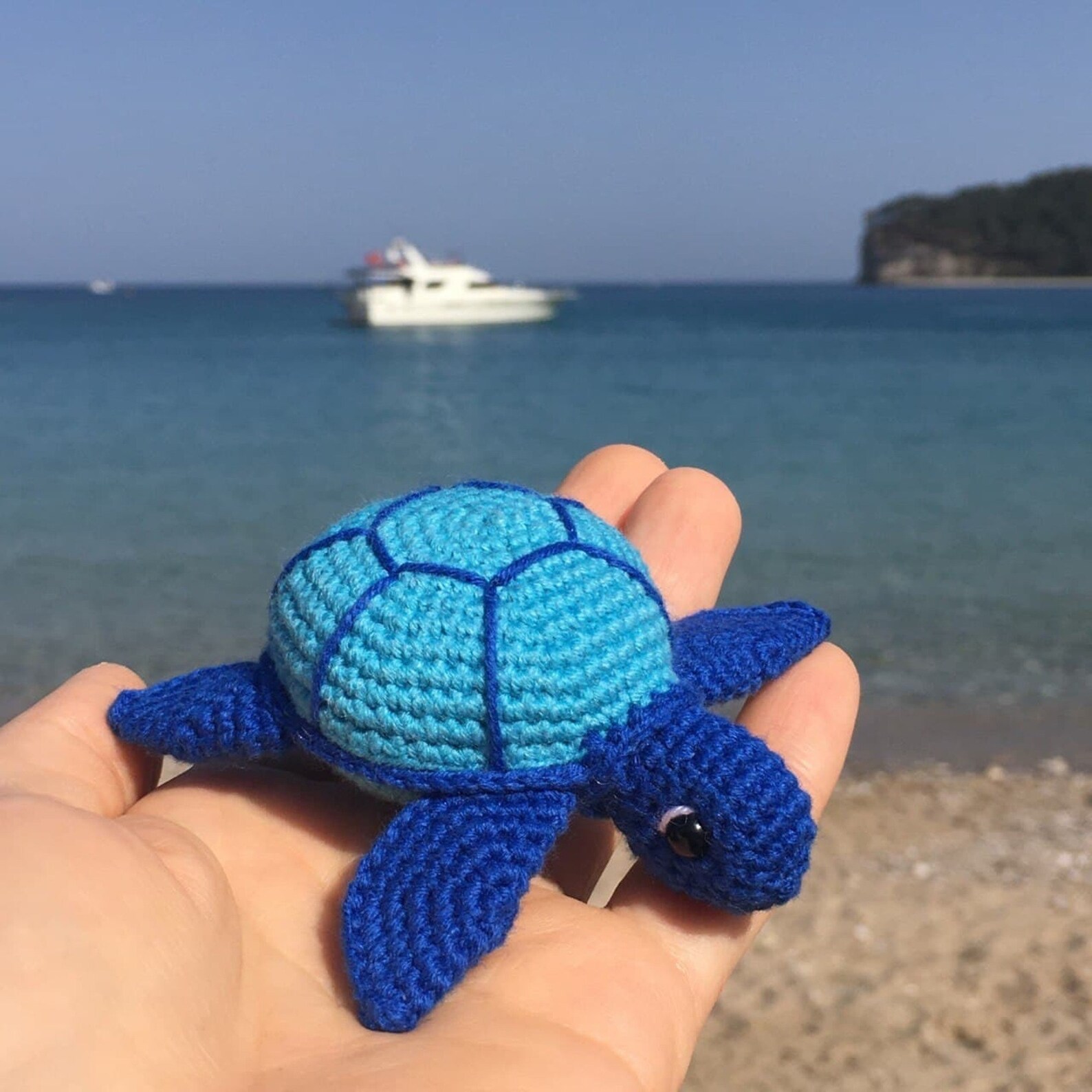 Crochet Pattern Blue Sea Turtle Turtle Amigurumi Baby Turtle - Etsy
