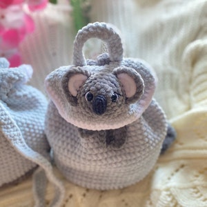 Crochet Pattern Koala Rucksack, Crochet Pattern for Children’s Rucksack ...