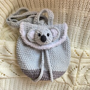 Crochet Pattern Koala Rucksack, Crochet Pattern for Children’s Rucksack ...