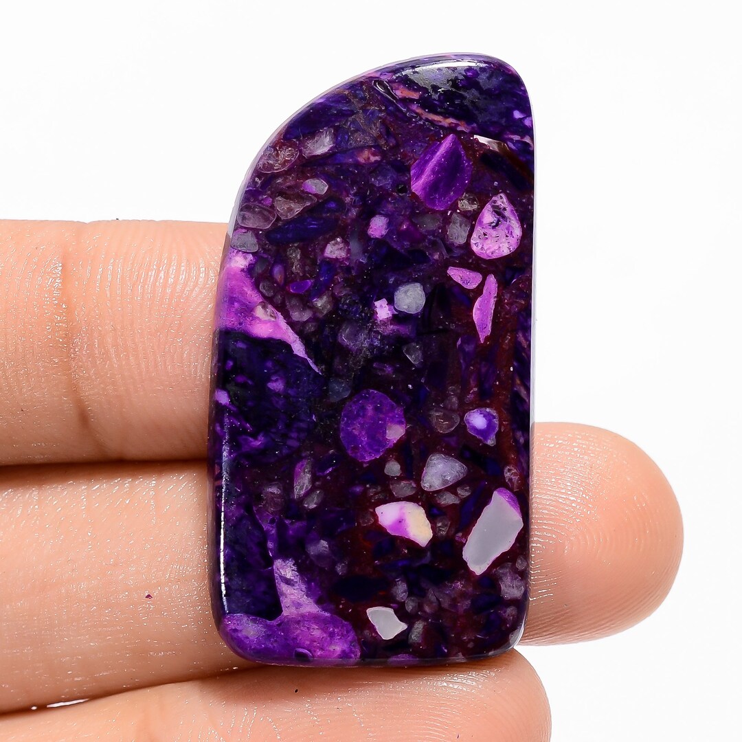 Purple Chart Breccia Dyed Terrific Top Grade Quality Loose Gemstone ...