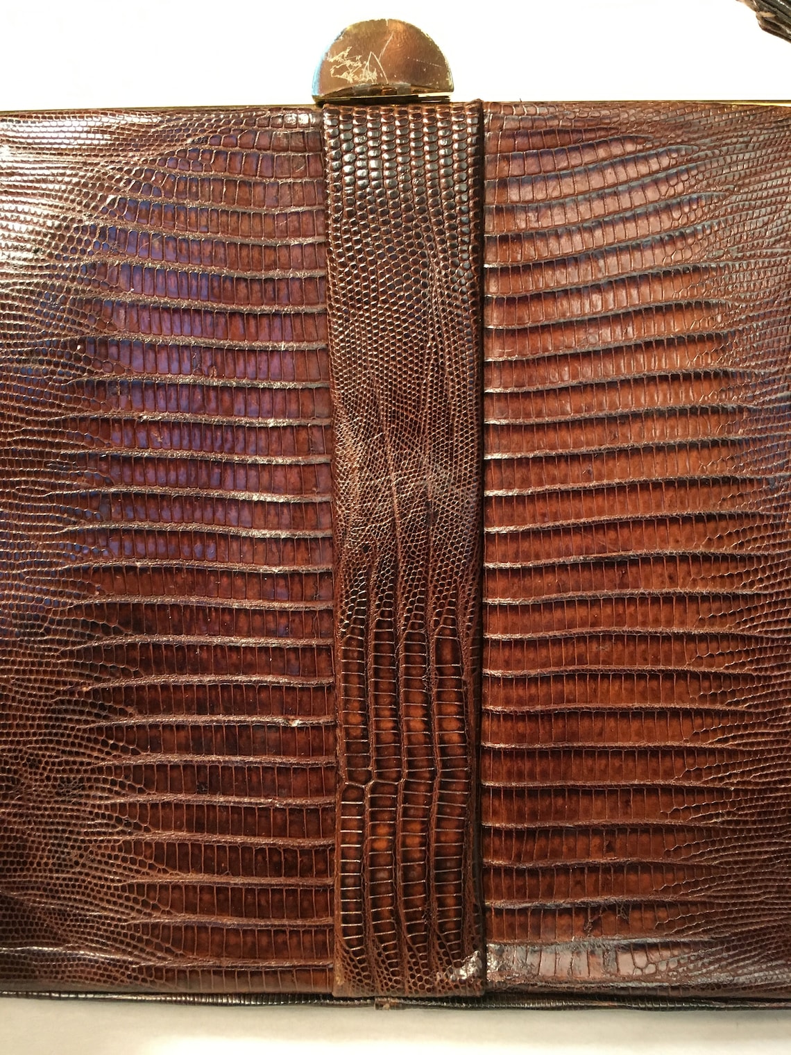 Genuine Lizard Purse With MCM Brass Clasp and Frame - Etsy