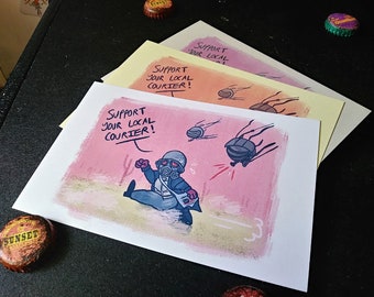 Fallout Postcard - Etsy