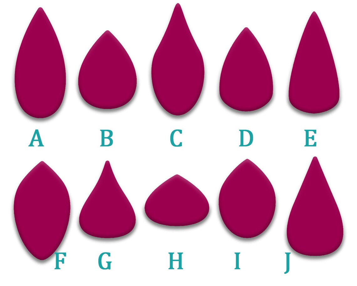 Tear Drop Shape Clay Cutter polymer Clay Cuttersearring - Etsy