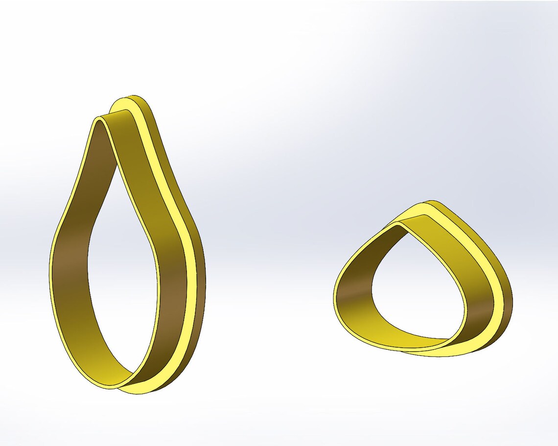 Tear Drop Shape Clay Cutter polymer Clay Cuttersearring - Etsy