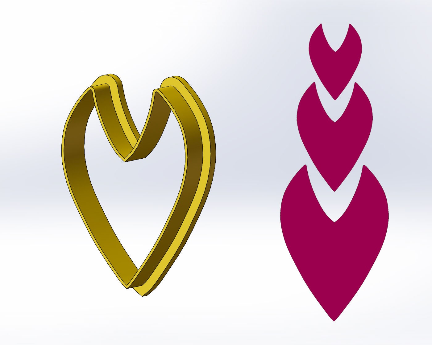 Heart Shape Polymer Clay Cutters for Earring Clay Cutters | Etsy