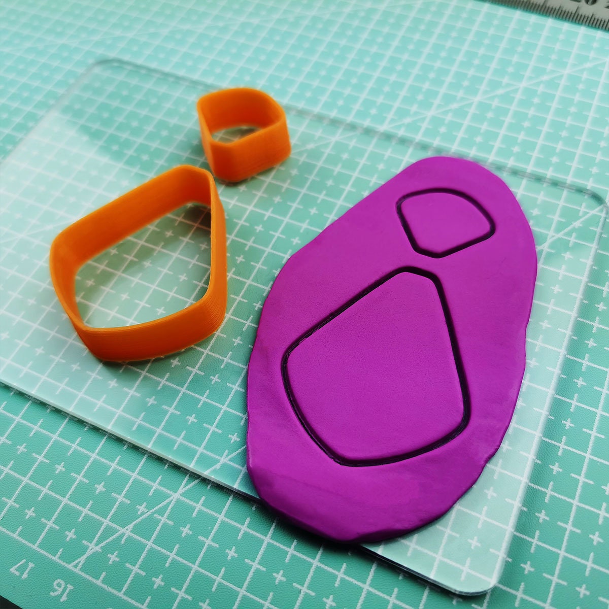 Irregular Rhombus Polymer Clay Cutters 3D Printed Polymer | Etsy